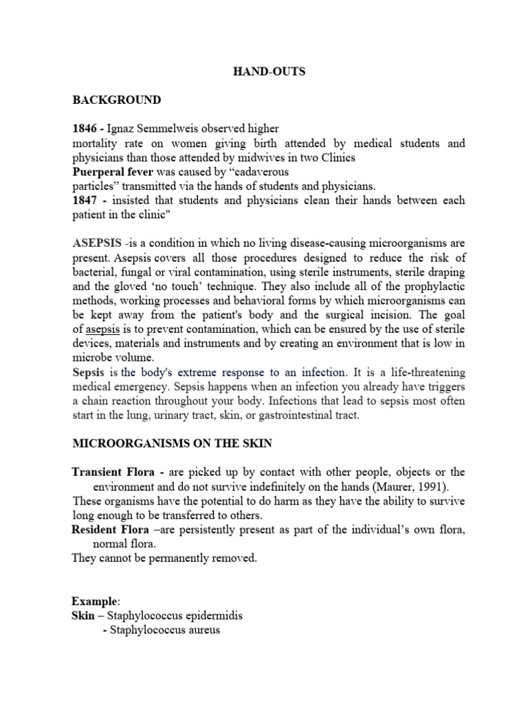 Handwashing Handouts | PDF | Hand Washing | Infection