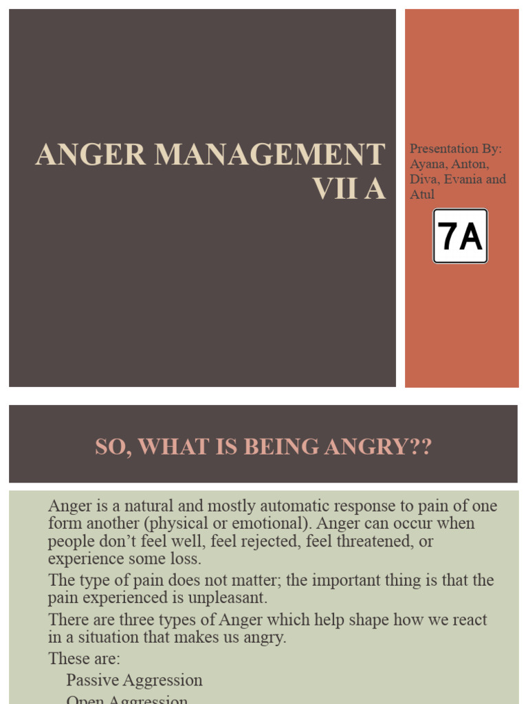 Anger Management | PDF