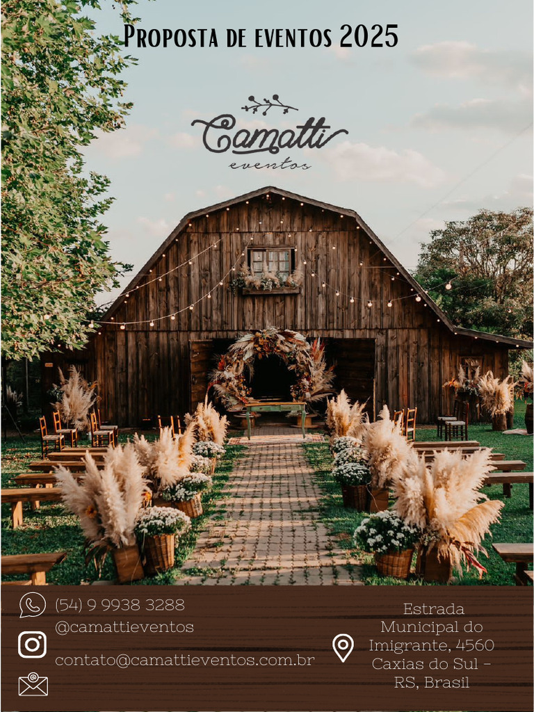 PROPOSTA DE EVENTOS CAMATTI 2025pdf | PDF | Igreja católica