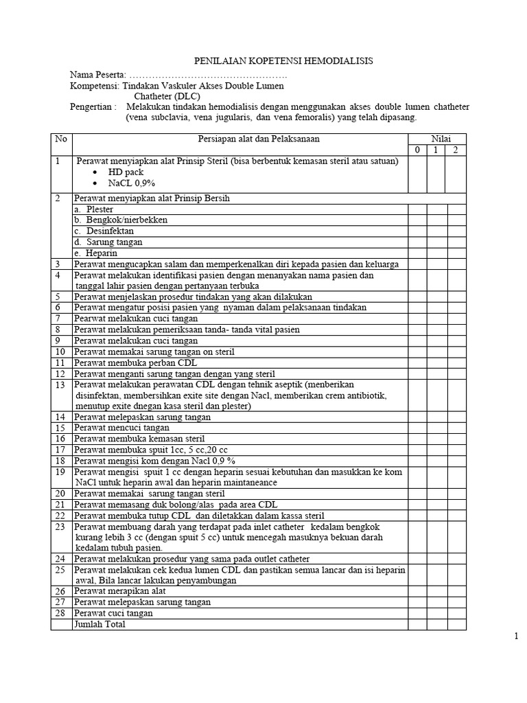 PENILAIAN Insersi CDL | PDF