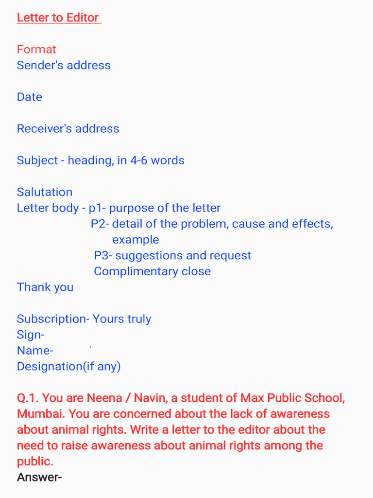 Letter To An Editor Format 28+ Letter To The Editor Examples To