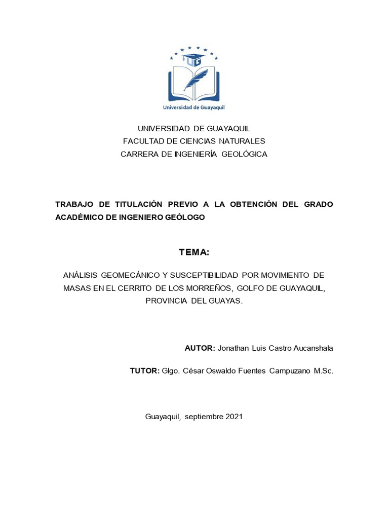 Tesis Final Jonathan Castro | PDF | Andes | Naturaleza