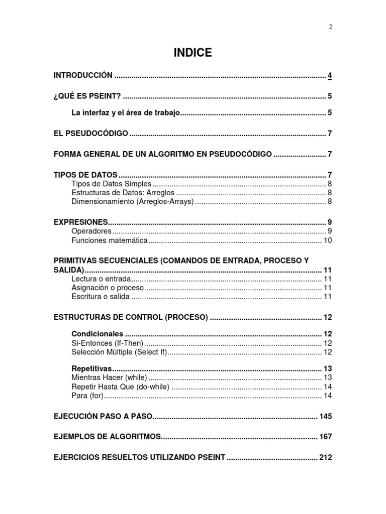 Pseint Descargar Gratis Pdf Algoritmos Programación De Computadoras