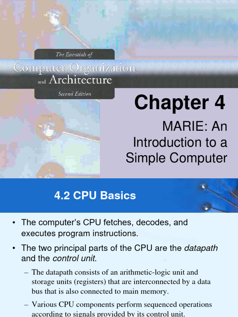 CH 4 MARIE | PDF | Central Processing Unit | Assembly Language