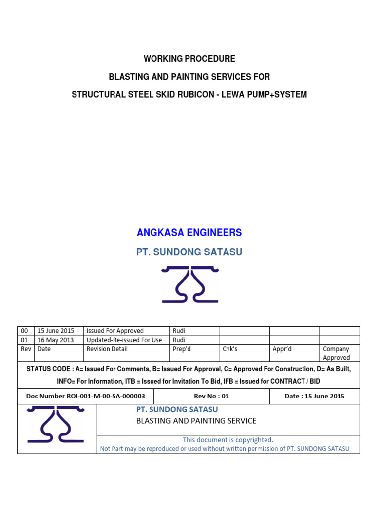 Blasting Painting - LEWA RUBICON Skid | PDF | Paint | Abrasive