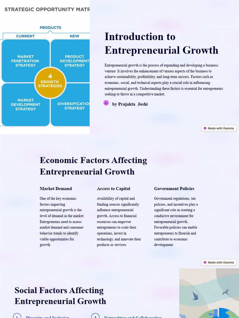Introduction To Entrepreneurial Growth | Download Free PDF ...