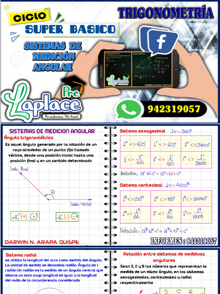 01 Sistemas de Medicion Angular | PDF 01 Sistemas de Medicion Angular | PDF