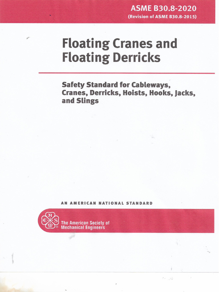 Norma Asme B30.8 - 2020 | PDF