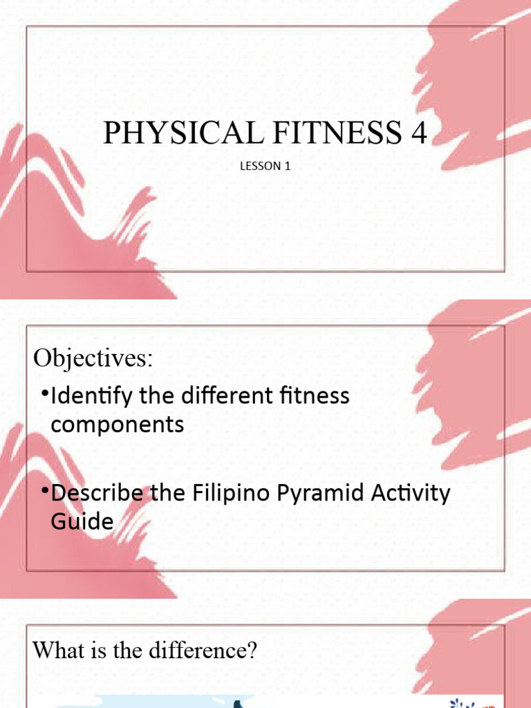 PE4LESSON1 (PhysicalFitness) | PDF