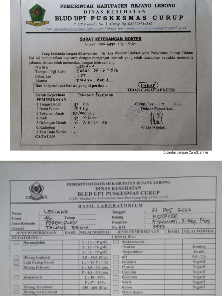 Contoh Surat Kir Dokter | PDF