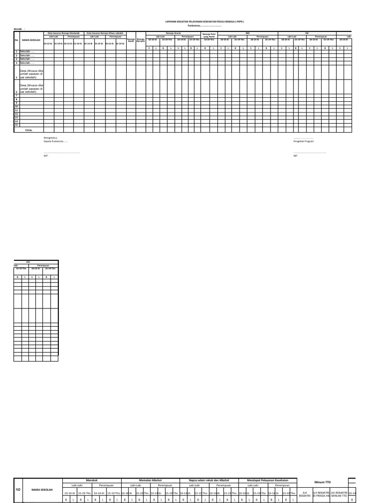 Laporan PKPR Puskesmas 2023 | PDF
