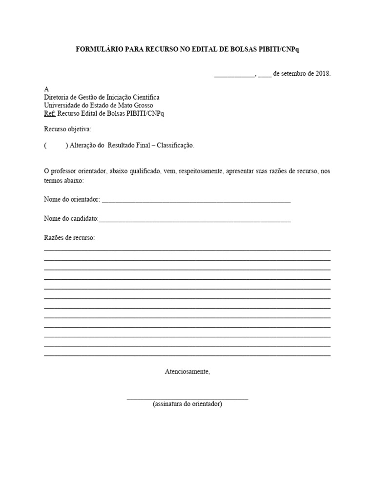 Formulario de Recursos | PDF Formulario de Recursos | PDF