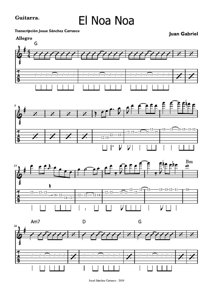 El Noa Noa - Guitarra. | PDF