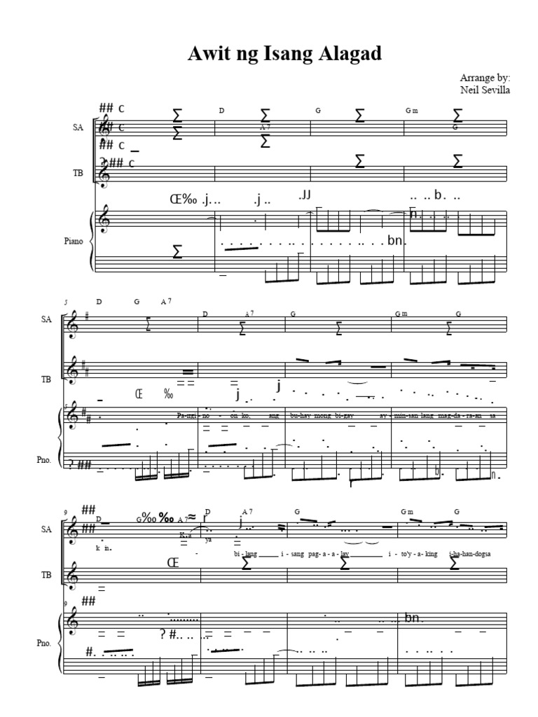 Awit NG Isang Alagad Satbpdf | PDF