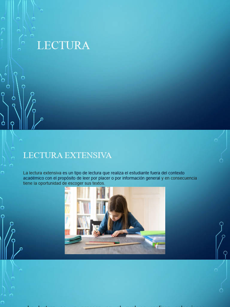 Lectura Extensiva | PDF | Análisis | Comprensión lectora
