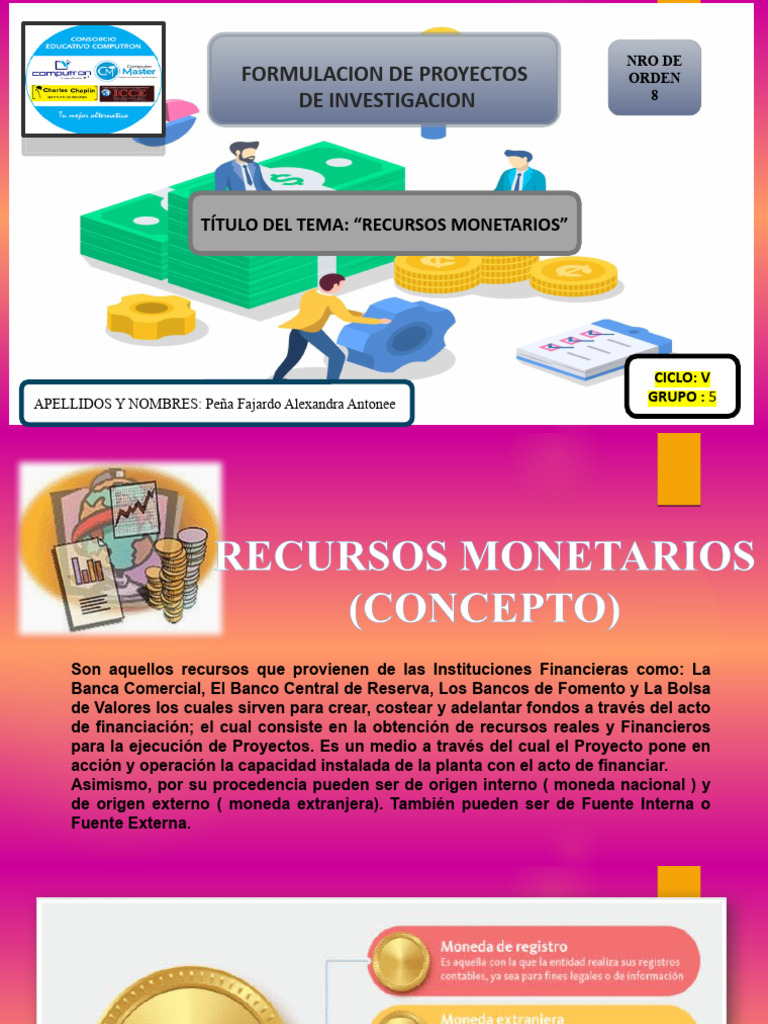 Definición y Tipos de Recursos Monetarios | PDF | Bancos | Business