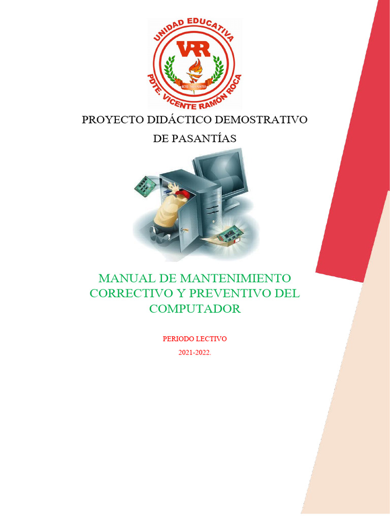 Proyecto Mantenimiento | PDF | Hardware de la computadora | Periférico