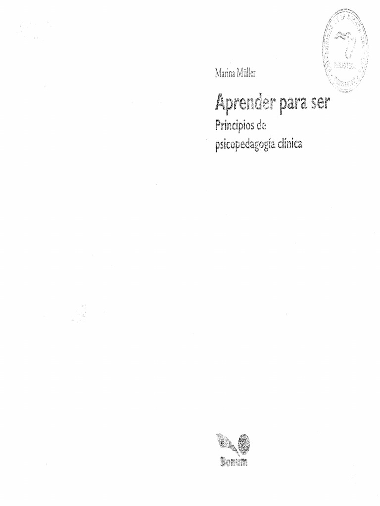 Aprender para Ser Marina Müller | PDF
