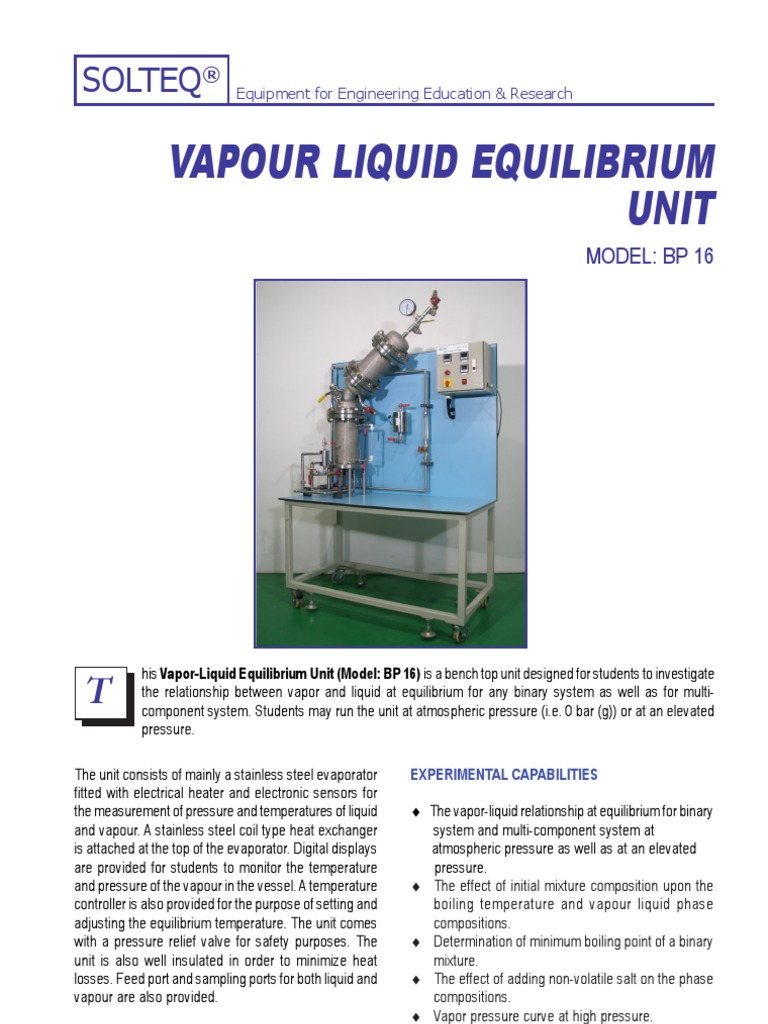 Vle Solteq | PDF | Vapor | Chemistry