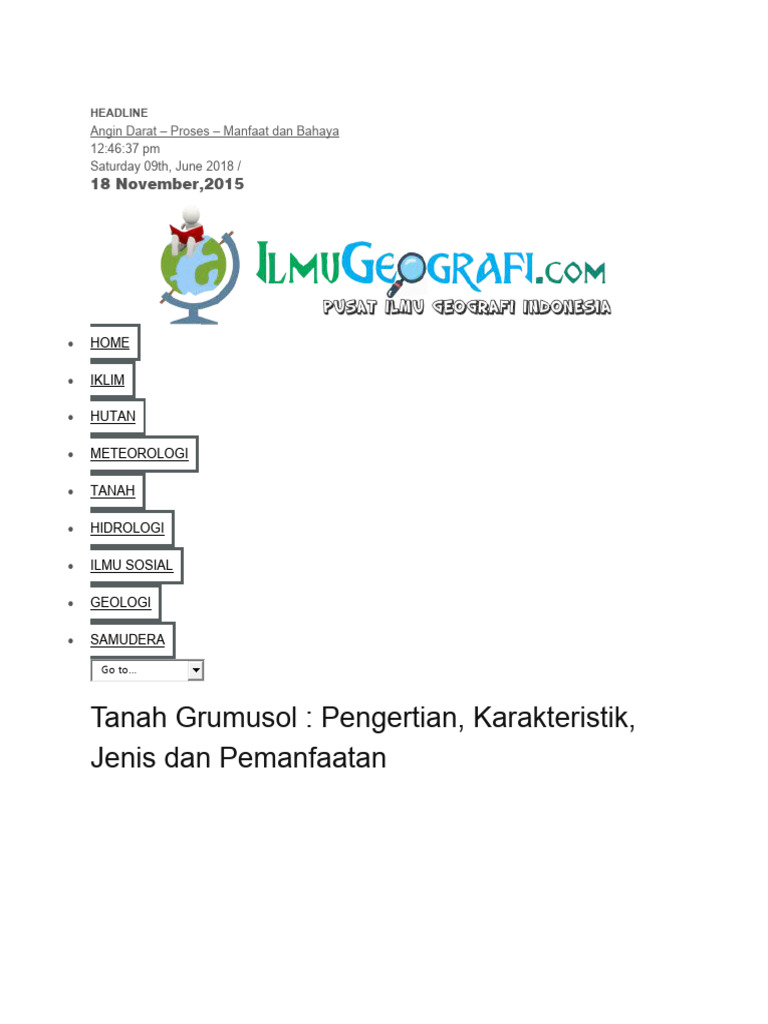 TANAH - Tanah Grumosol | PDF