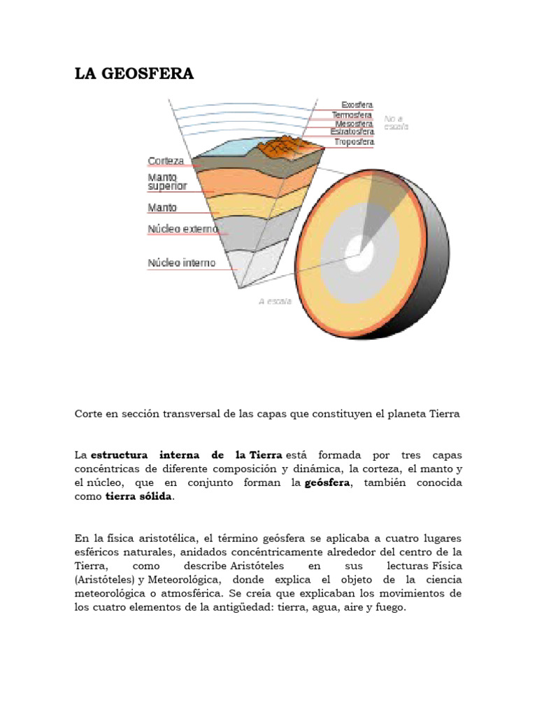 Geosfera | Descargar gratis PDF | Tierra | Corteza (Geología)