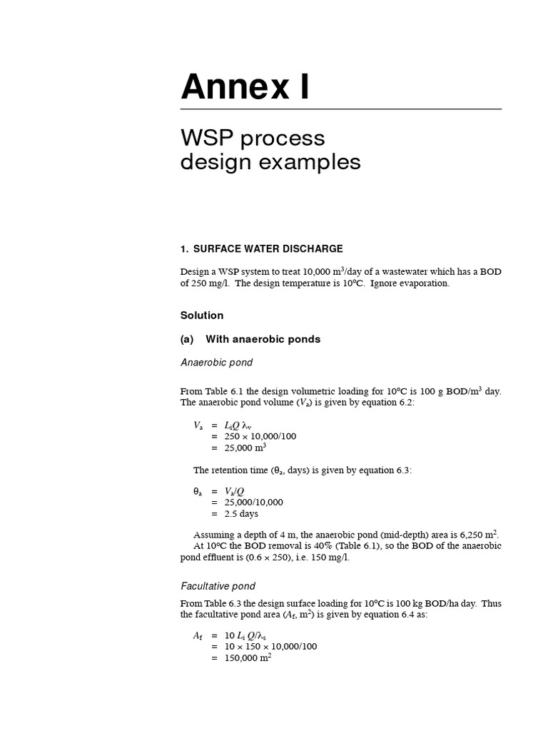 Example Design of WSP | PDF | Environmental Science | Environmental ...
