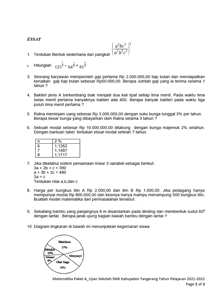 Soal MTK KLS 12 Pas Ganjil 23-24 | PDF | Metode & Bahan Ajar