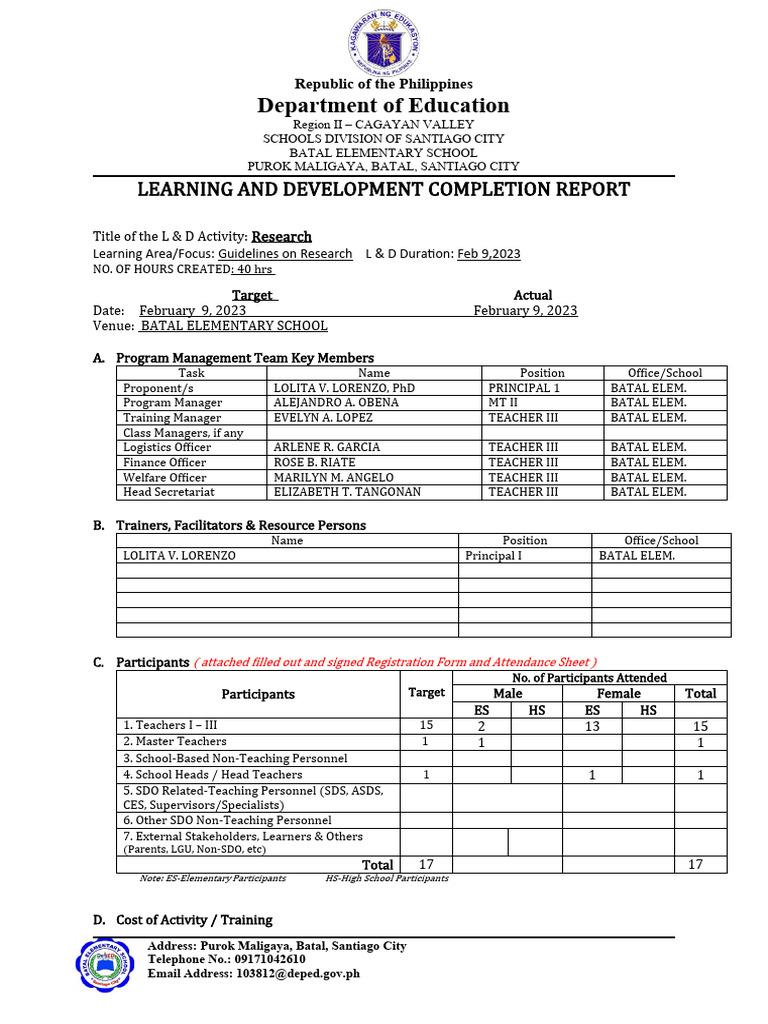 TERMINAL REPORT Education | Download Free PDF | Nutrition | Diet ...