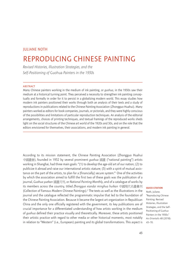 Reproducing Chinese Painting Revised History | PDF | Paintings | Books Reproducing Chinese Painting Revised History | PDF | Paintings | Books