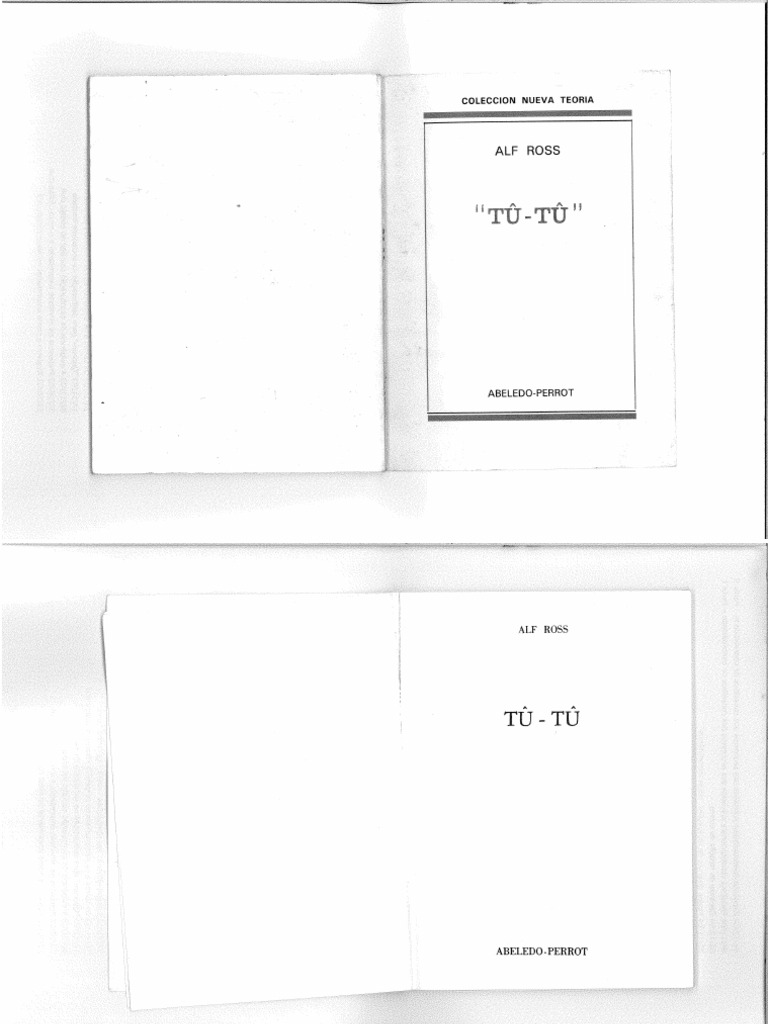 Alf Ross Tû-Tû | PDF