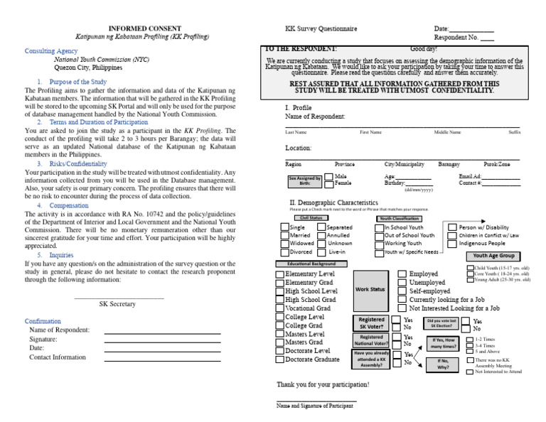 KK Profiling Annex2and3 | PDF | Career & Growth