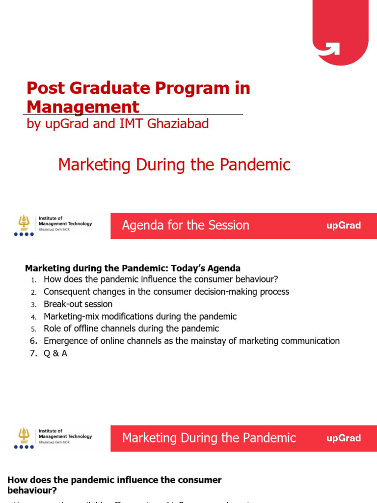 Marketing During The Pandemic | PDF | Marketing | Behavior