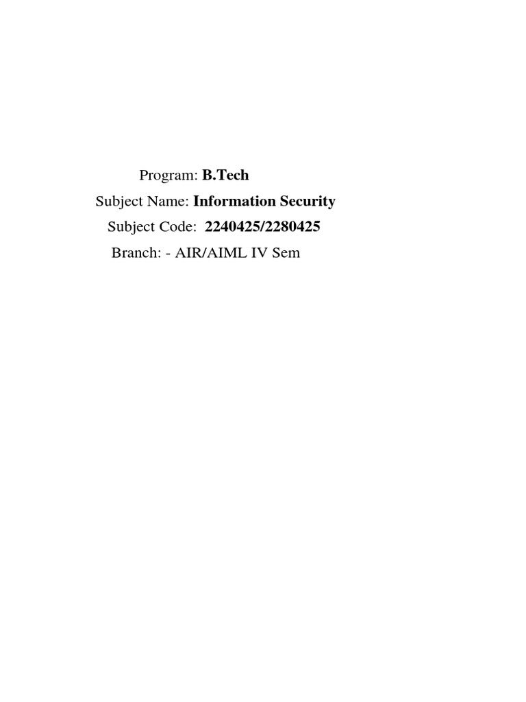 Notes Of Unit 1 Information Security Pdf Cryptography Key Cryptography