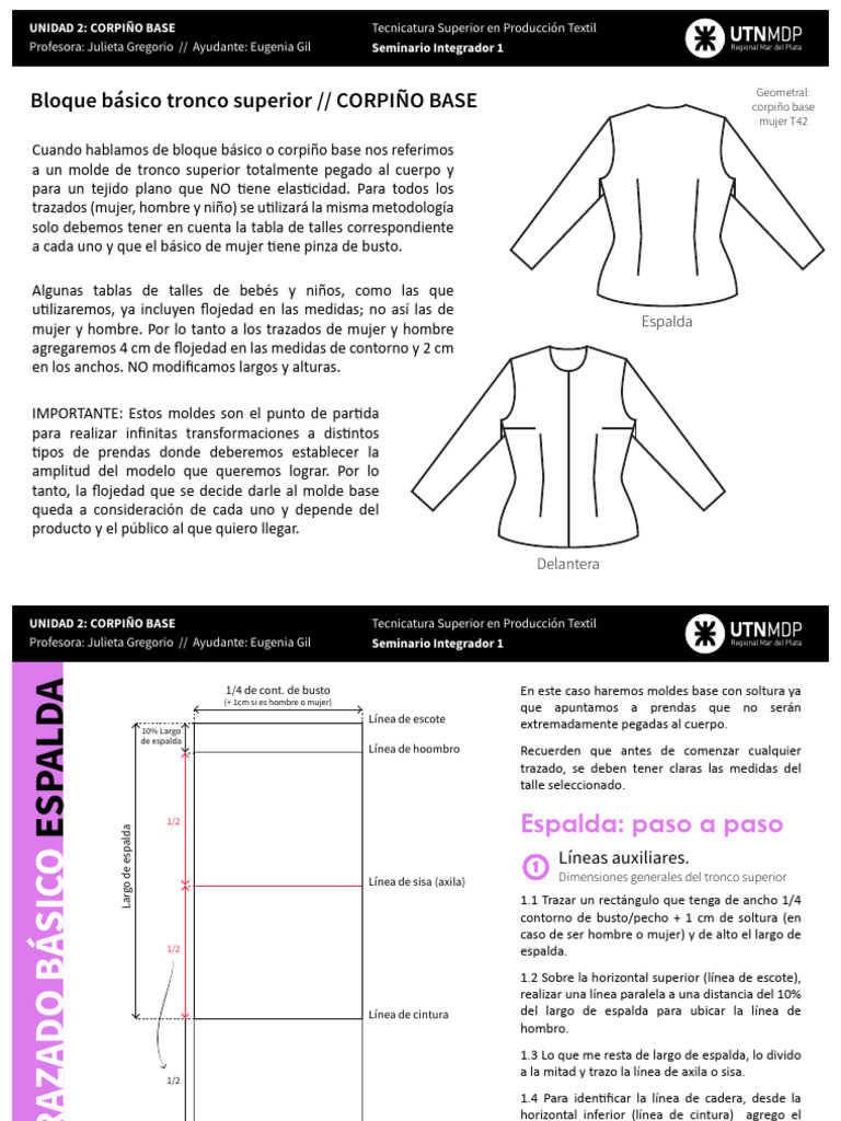 Guía de Moldes Base para Ropa | PDF | Estilo | Ropa