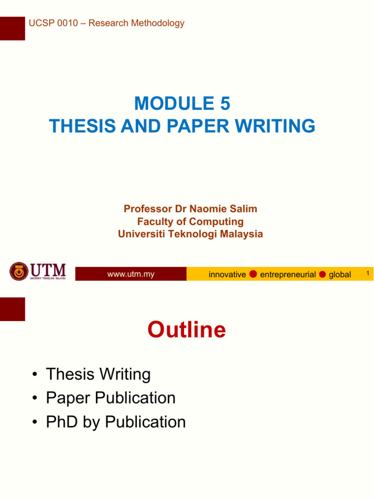 PhD Thesis Writing Guide | PDF | Thesis | Methodology