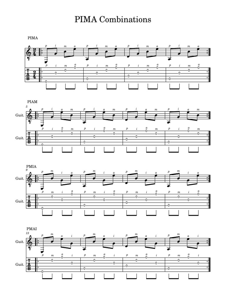 PIMA Combinations PDF | PDF