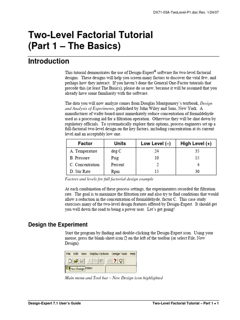 Design-Expert - 2 Level Factor | PDF | Errors And Residuals | Analysis Of Variance