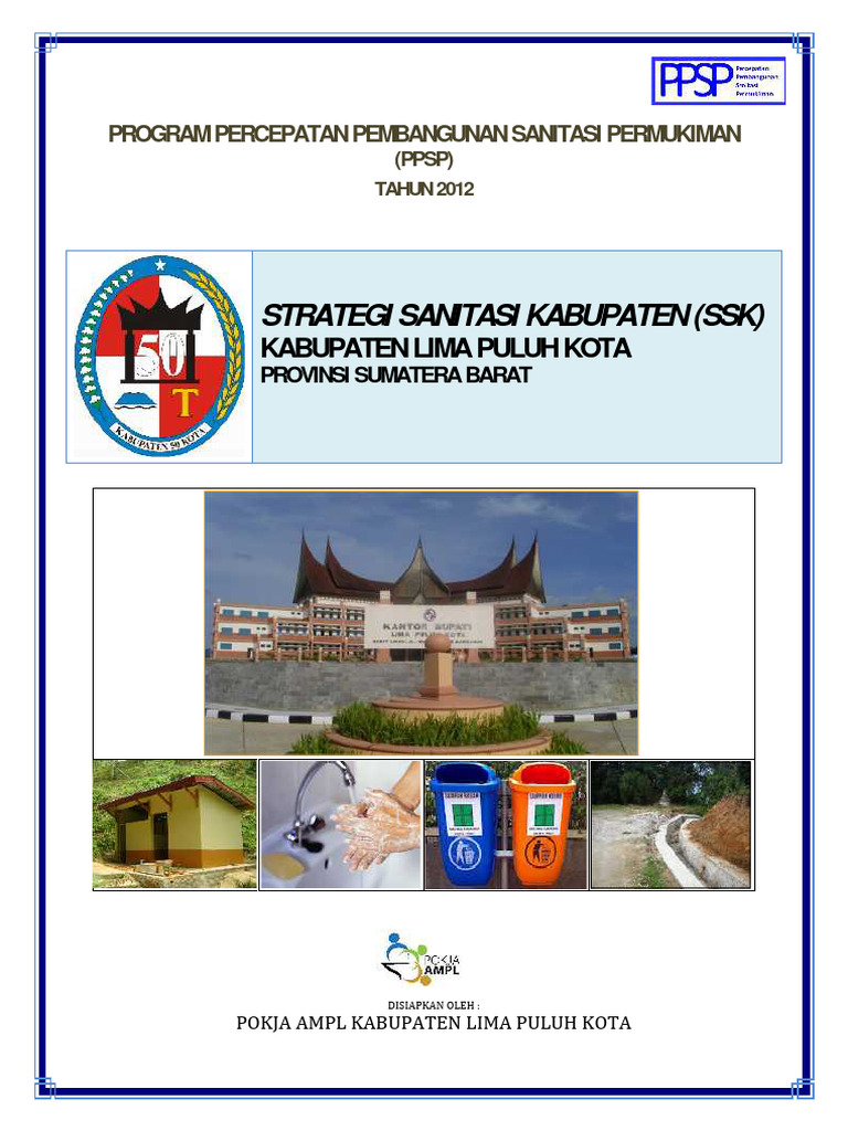 Strategi Sanitasi Kabupaten (SSK) : Kabupaten Lima Puluh Kota | PDF
