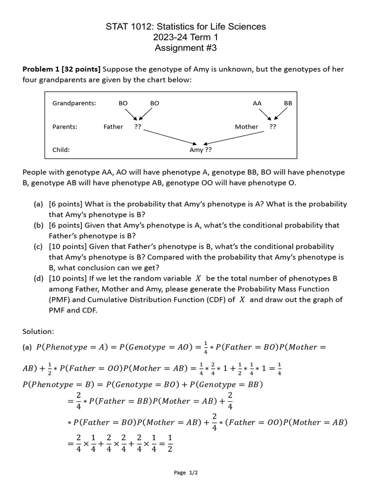 Assignment3 Solution | PDF | Probability Distribution | Statistics