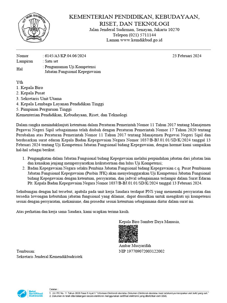 Se Biro SDM Ukom Analis SDM Aparatur | PDF | Karier & Perkembangan