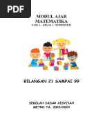 Modul Ajar Matematika Kelas 1 Semester 1 | PDF