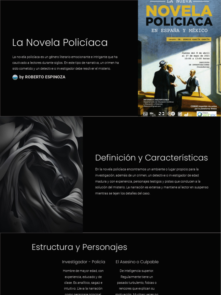 La Novela Policiaca Pdf Crimen Ficcion Thriller Y Crimen