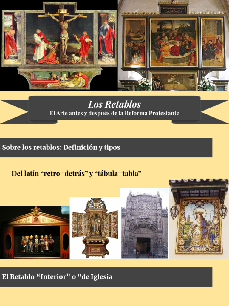 Definición y Tipos de Retablos | PDF | Pinturas | Artes plásticas
