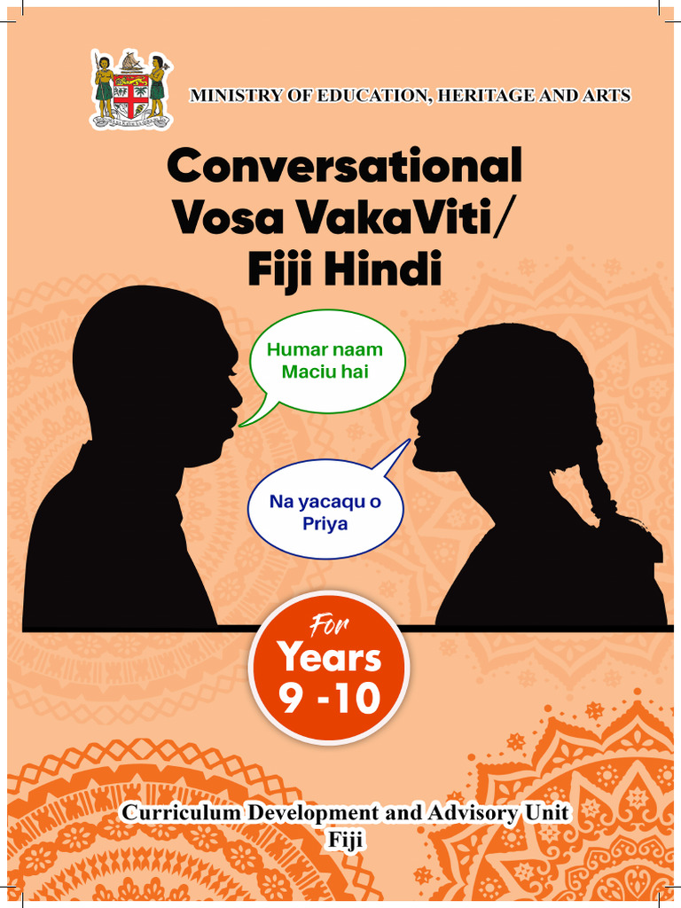 Years 9 - 10 - Conversational Vosa VakaViti and Fiji Hindi | PDF