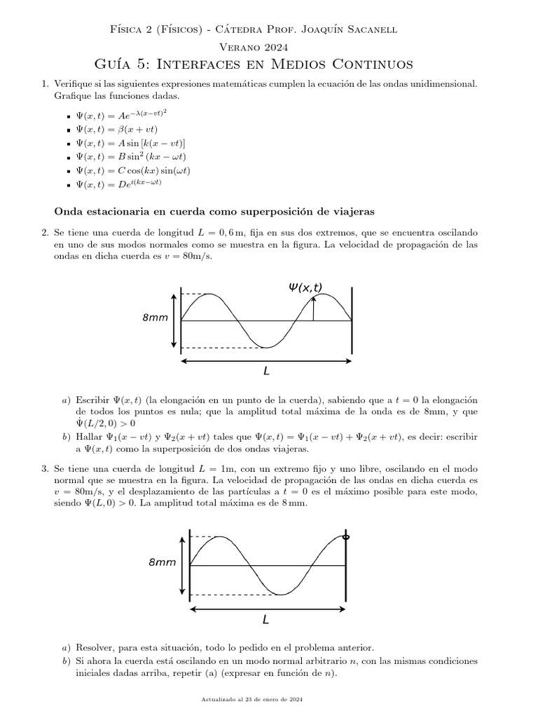 Guia5 - Interfaces en Medios Continuos | PDF | Olas | Modo normal