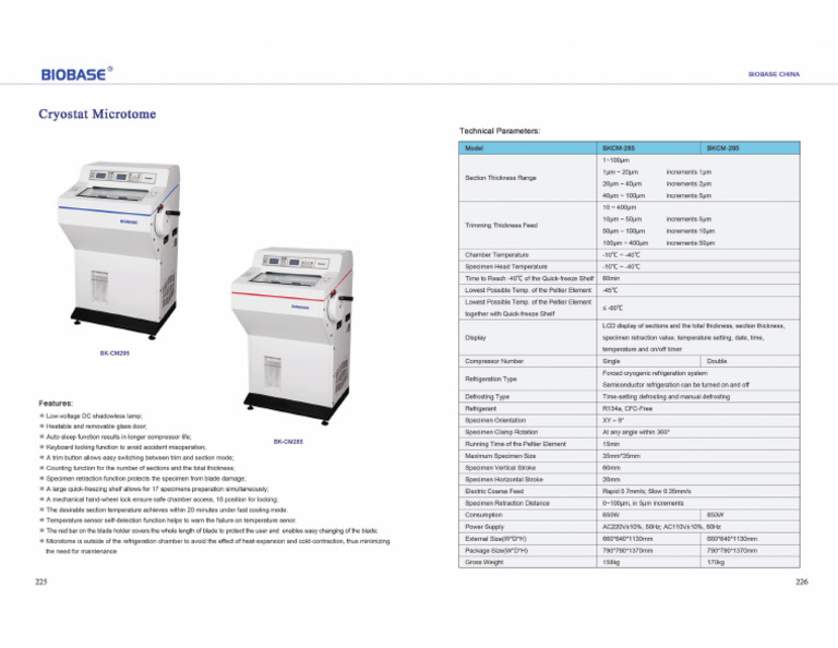 Cryostat Microtome | PDF