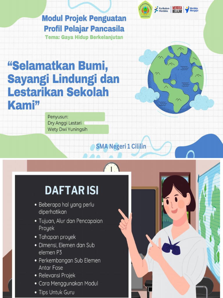 Modul Projek Modul P5 Tema Gaya Hidup Berkelanjutan Fase E Pdf