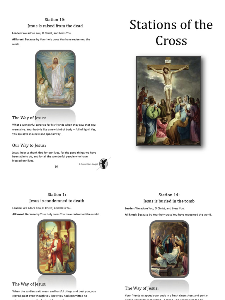 Stations of The Cross Way Booklet Children | PDF | Jesus | Love
