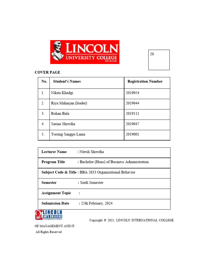 OB Assignment | PDF | Recruitment | Goal