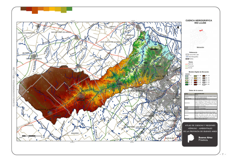 MAPA Cuenca - Lujan | PDF | Hidrología | Accidentes geográficos fluviales
